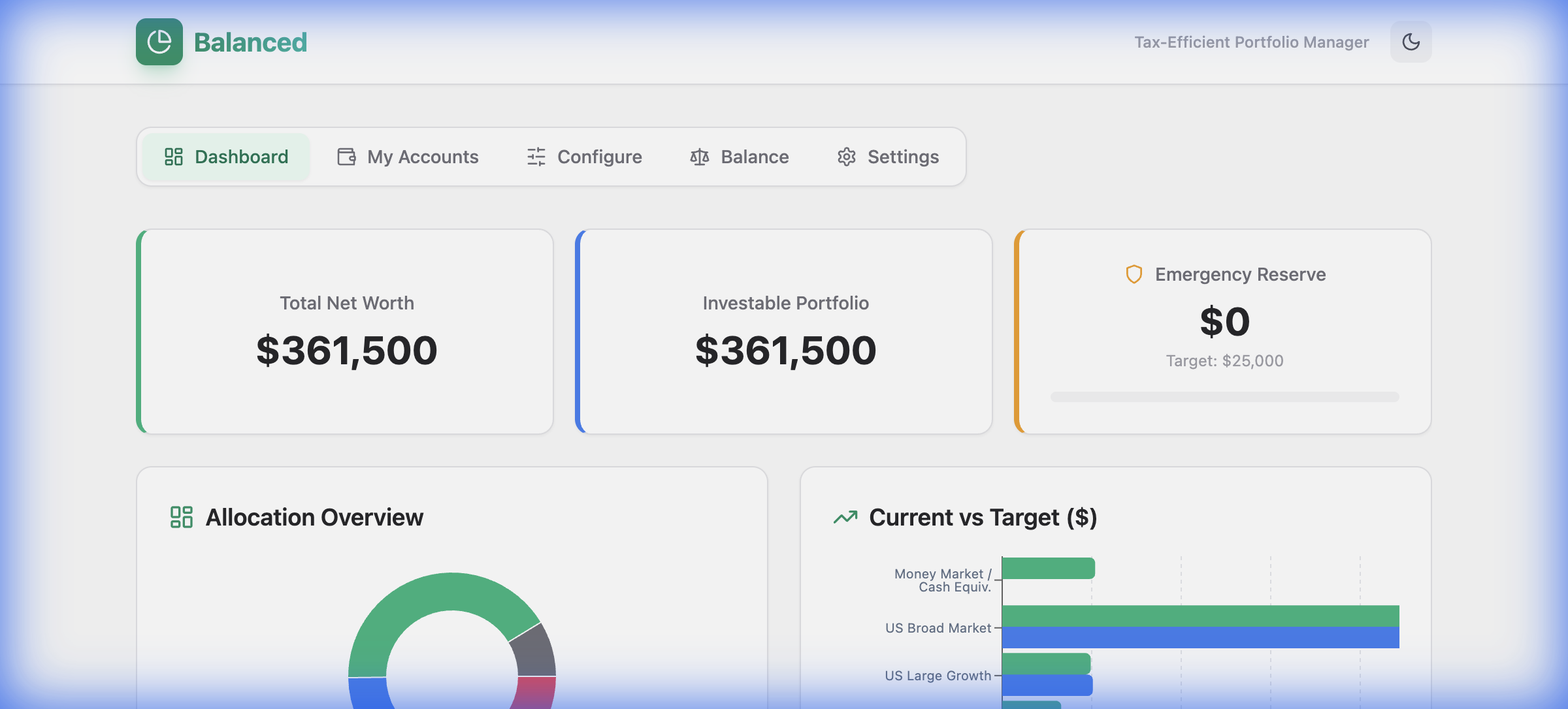 Balanced - Rebalance Your Portfolio Tax-Efficiently | Free Portfolio Tool